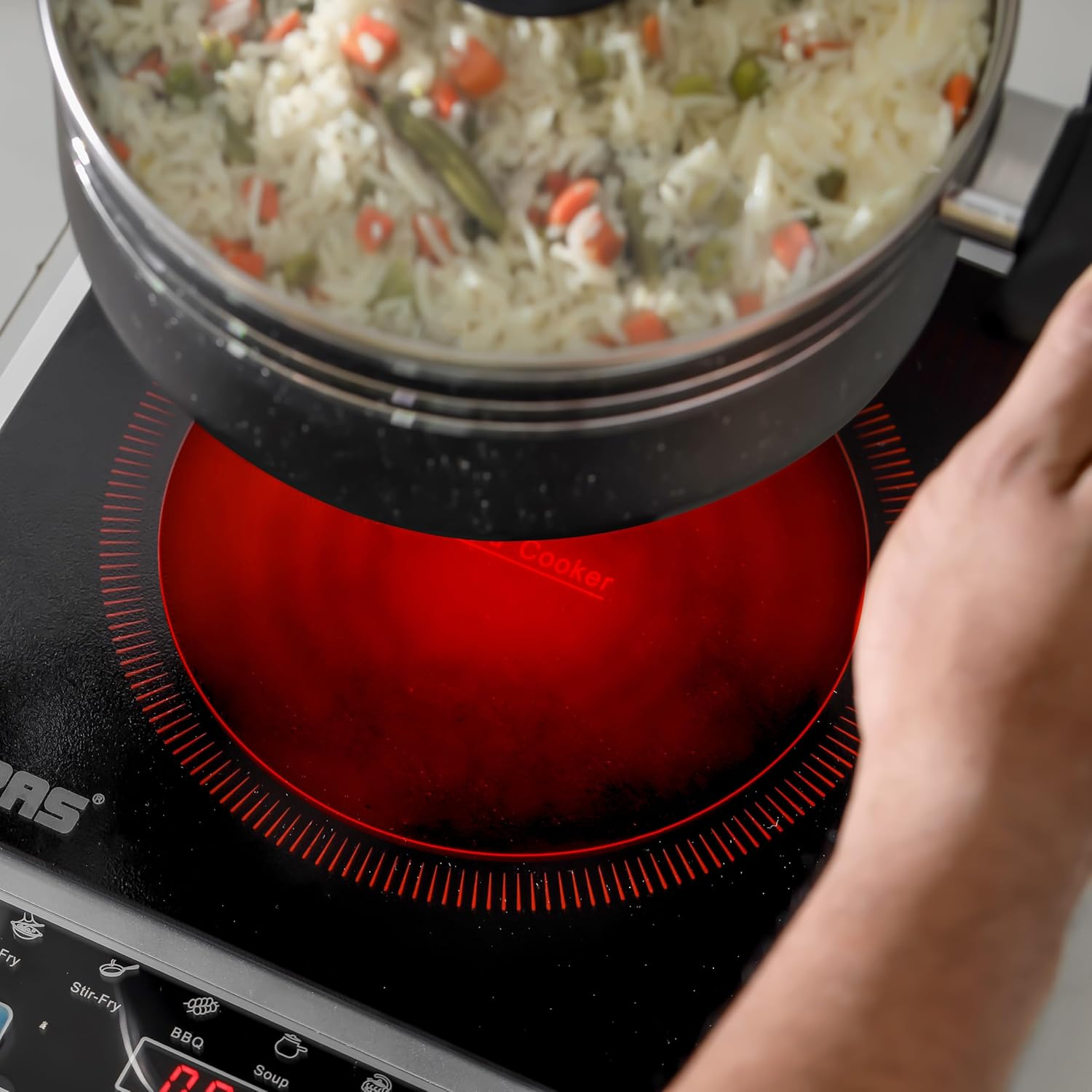 Geepas Digital Infrared Cooker- GIC6101N| Single Cooking Hob, 2000-Watt ...